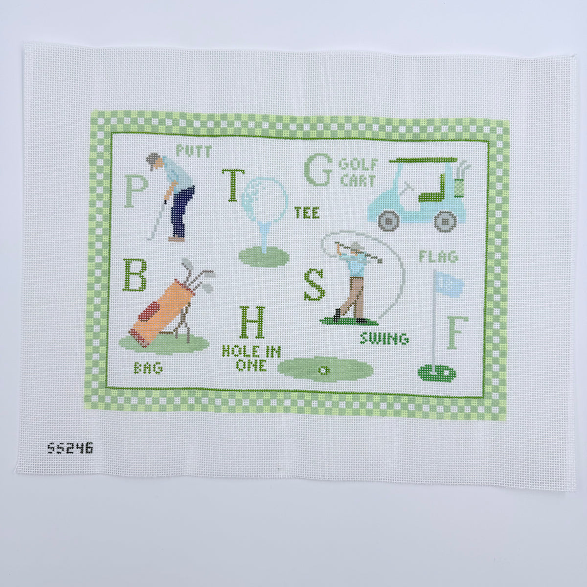 ABC's of Golf Canvas – KC Needlepoint