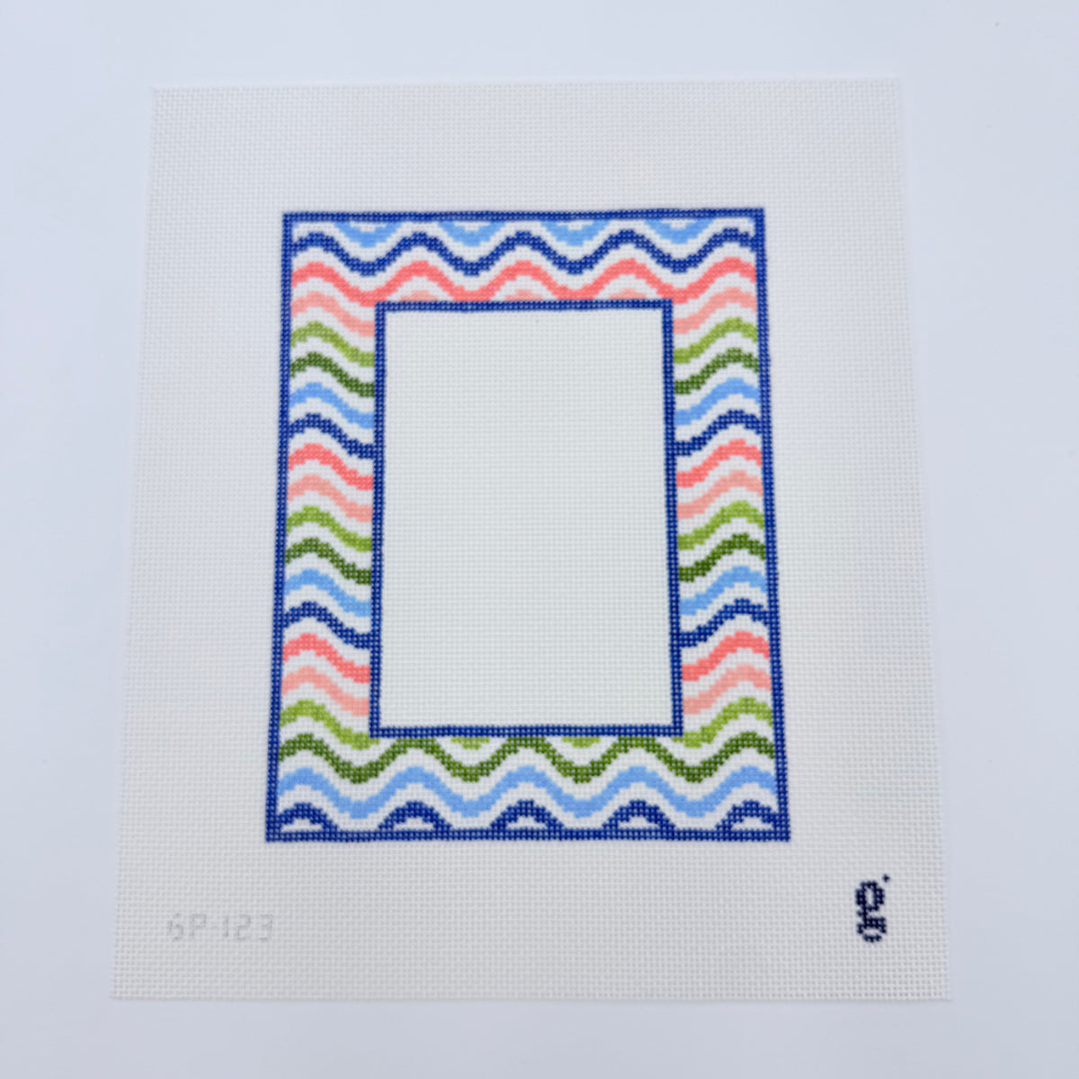 Rainbow Squiggle Frame Canvas – KC Needlepoint