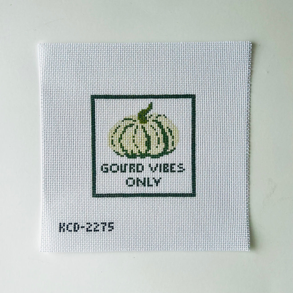 Gourd Vibes Only Canvas | KC Needlepoint