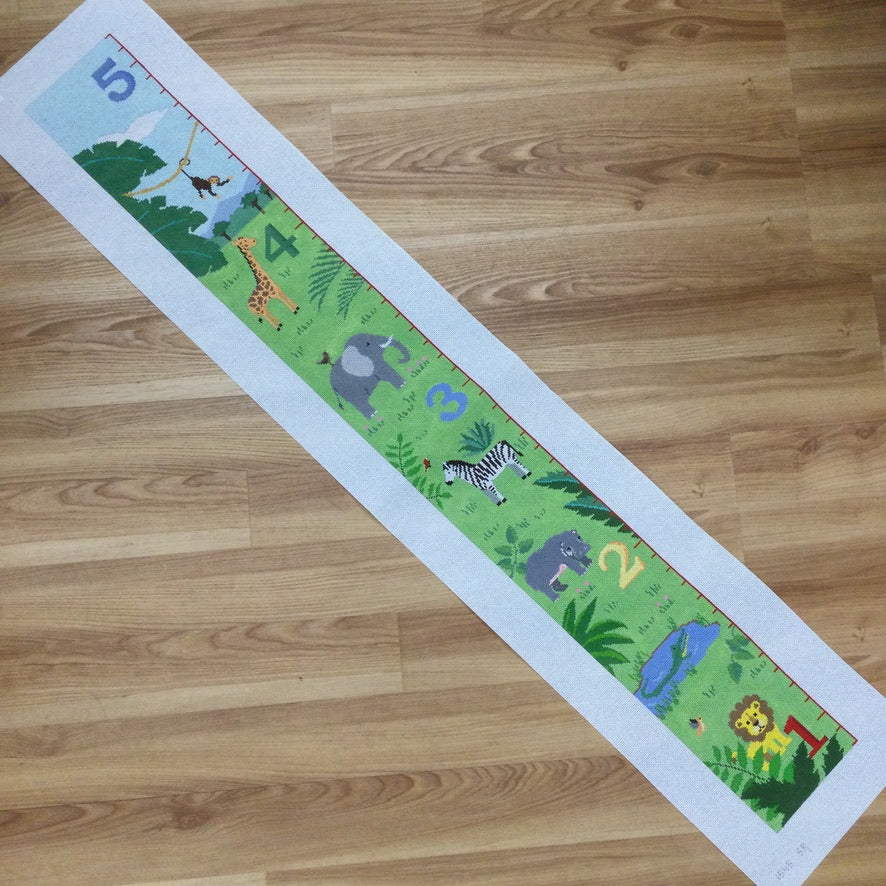 Animal Savannah Growth Chart Canvas – KC Needlepoint