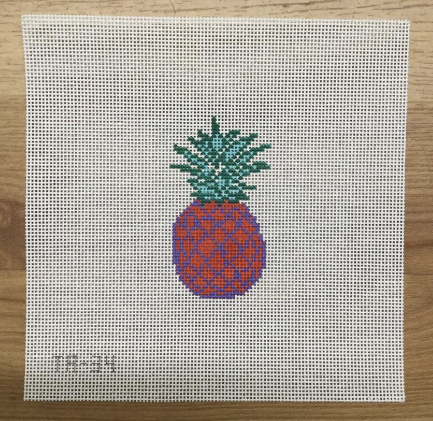 Pineapple Needlepoint Canvas – KC Needlepoint