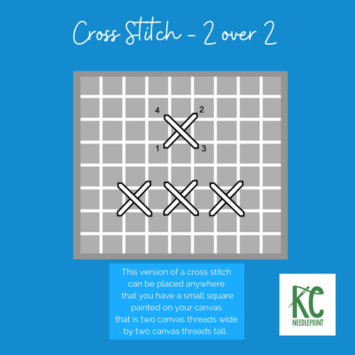 Cross Stitch 2 over 2 – KC Needlepoint