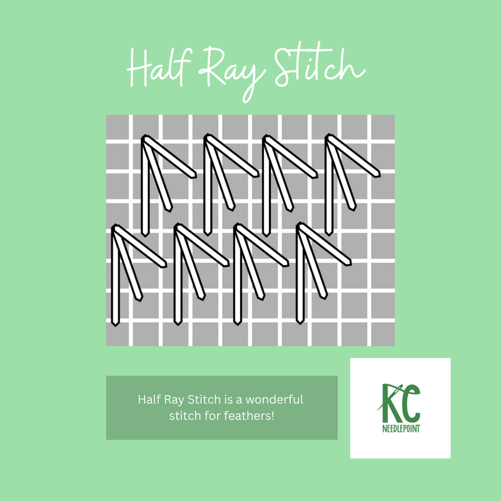 Half Ray Stitch – KC Needlepoint