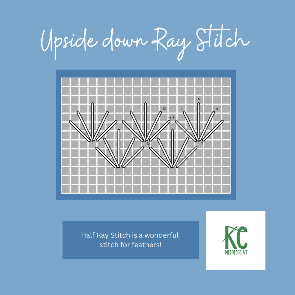 Upside Down Ray Stitch – KC Needlepoint