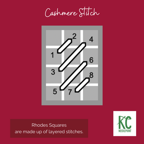Cashmere Stitch- Vertical – KC Needlepoint