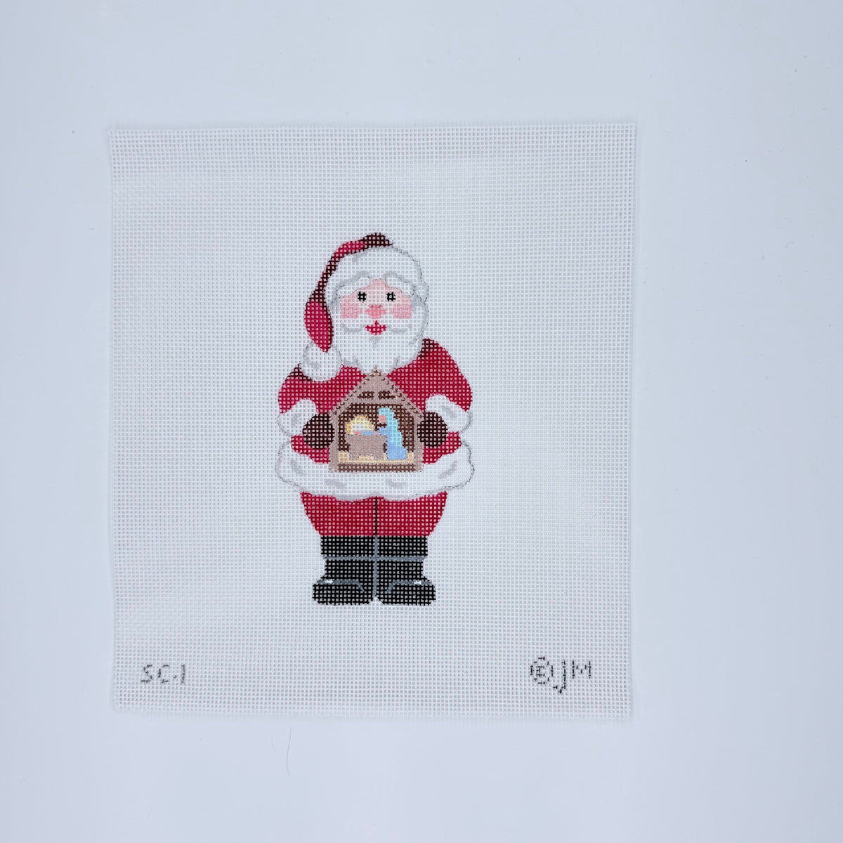 Nativity Santa Canvas – KC Needlepoint