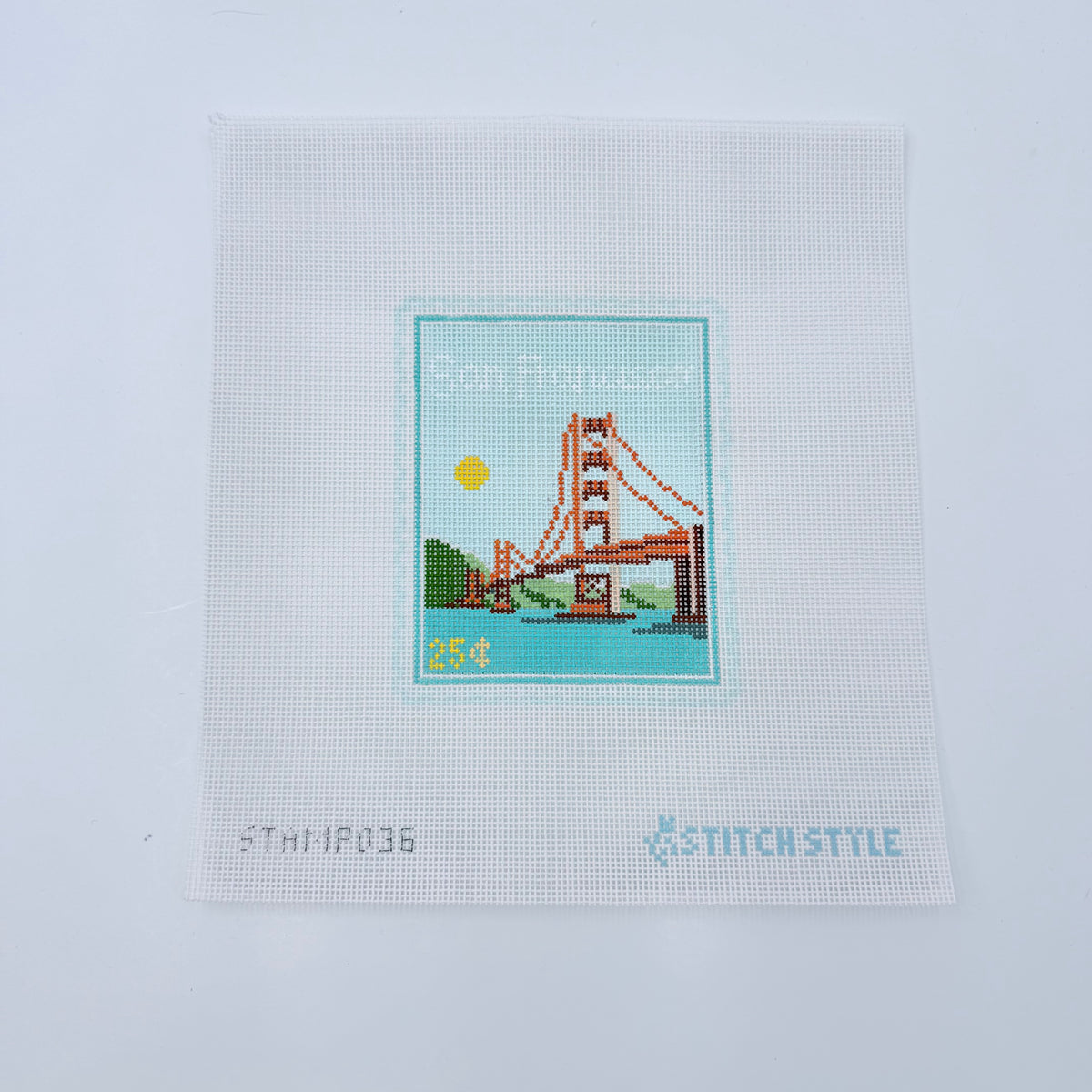 San Francisco Stamp Needlepoint Canvas – KC Needlepoint