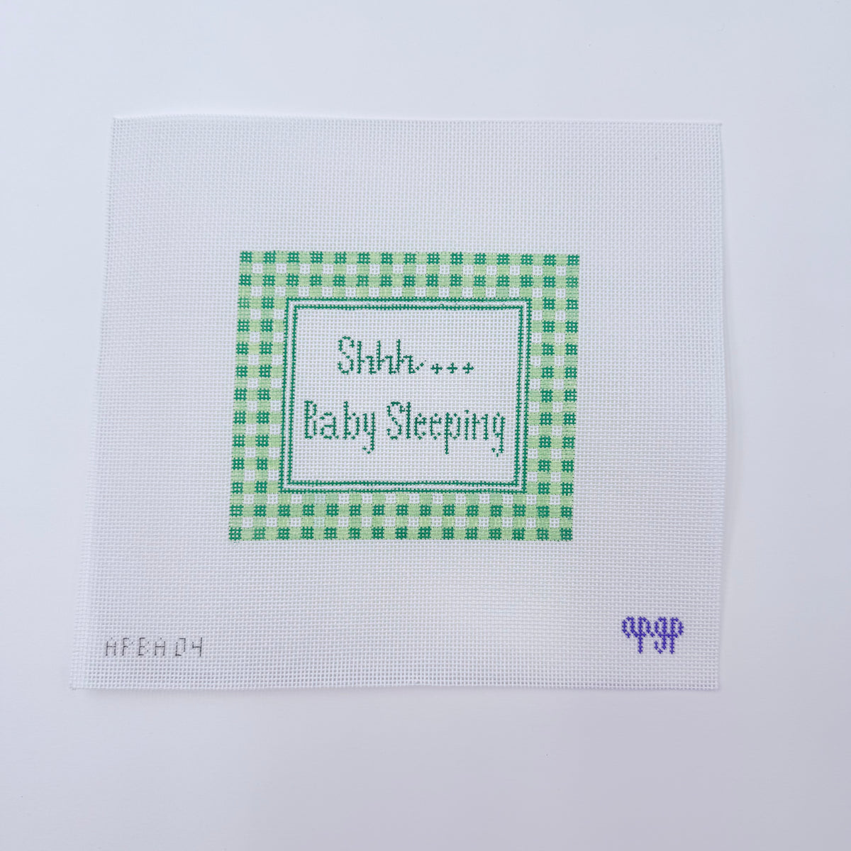 Shh. Baby Sleeping Canvas – KC Needlepoint