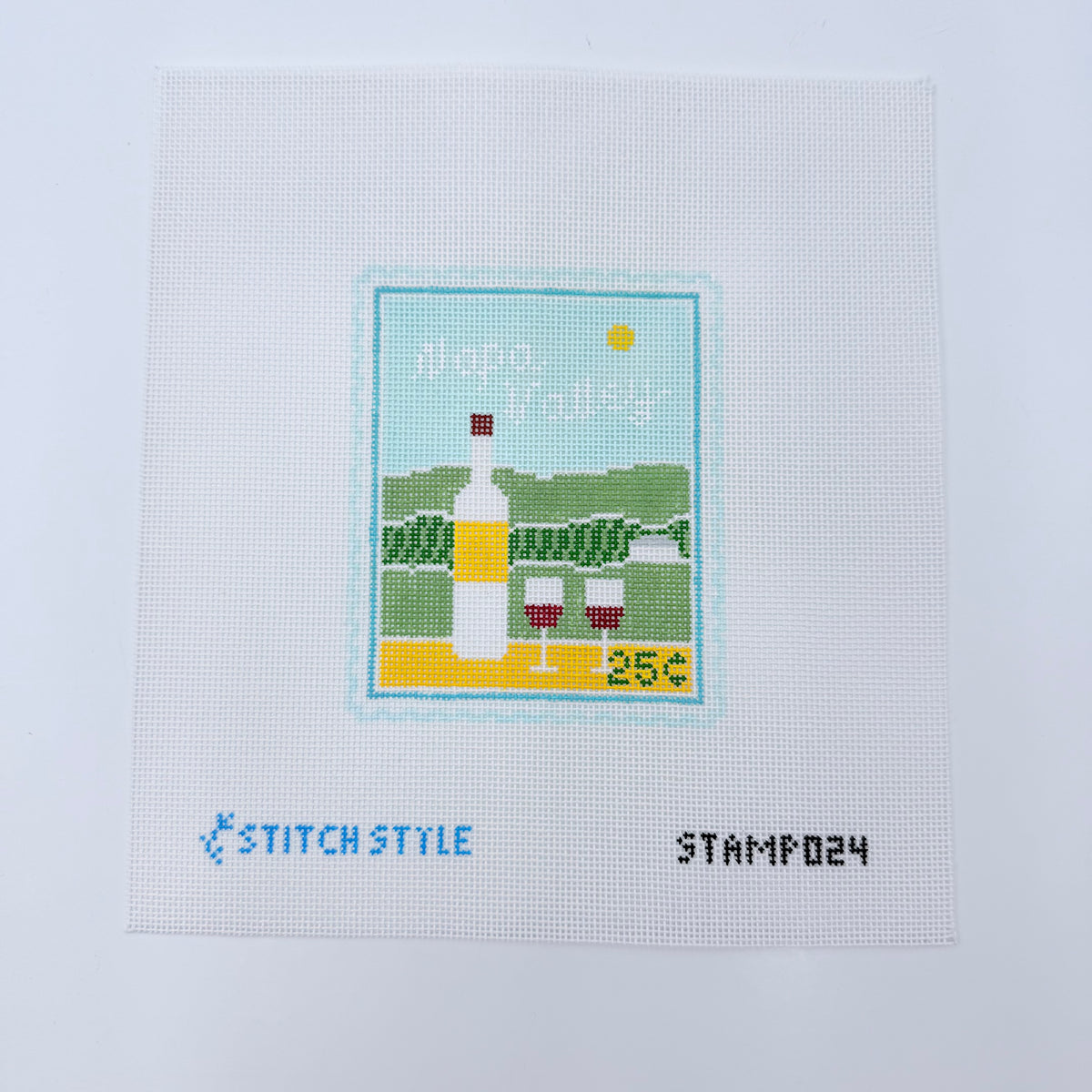 Napa Valley Stamp Needlepoint Canvas – KC Needlepoint