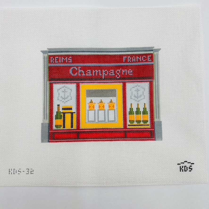 Champagne Storefront Canvas – KC Needlepoint