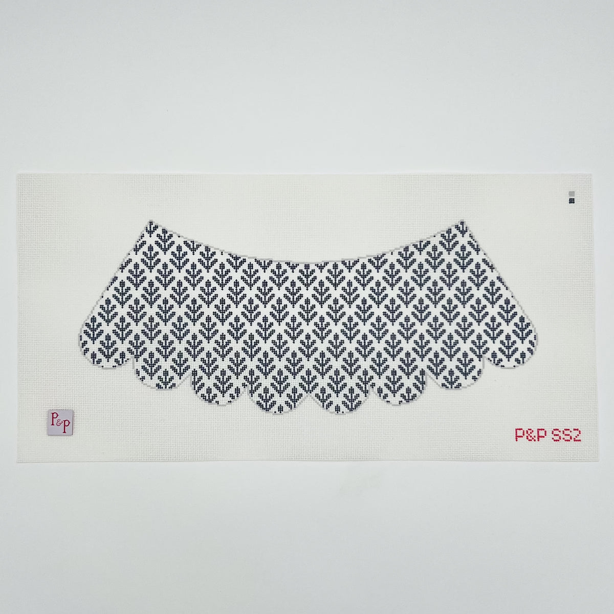 Indigo Ivy Lamp Shade Canvas – KC Needlepoint