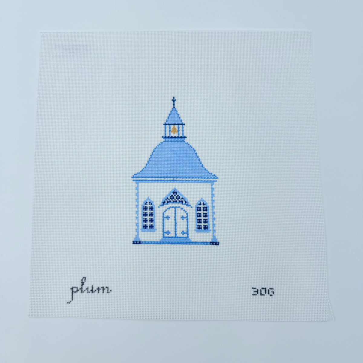 Delft Church Needlepoint Canvas – KC Needlepoint