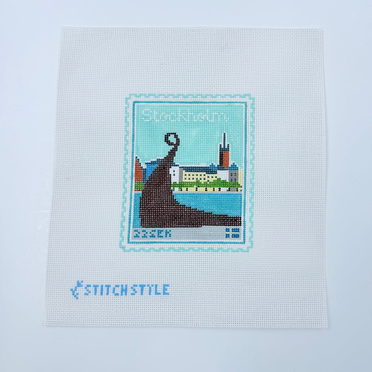Stockholm Stamp Needlepoint Canvas – KC Needlepoint