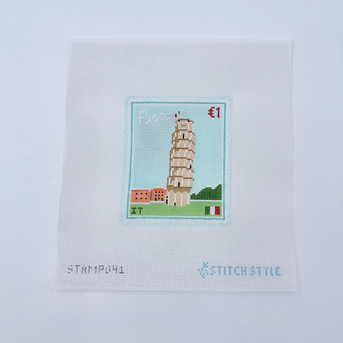 Pisa Stamp Needlepoint Canvas – KC Needlepoint