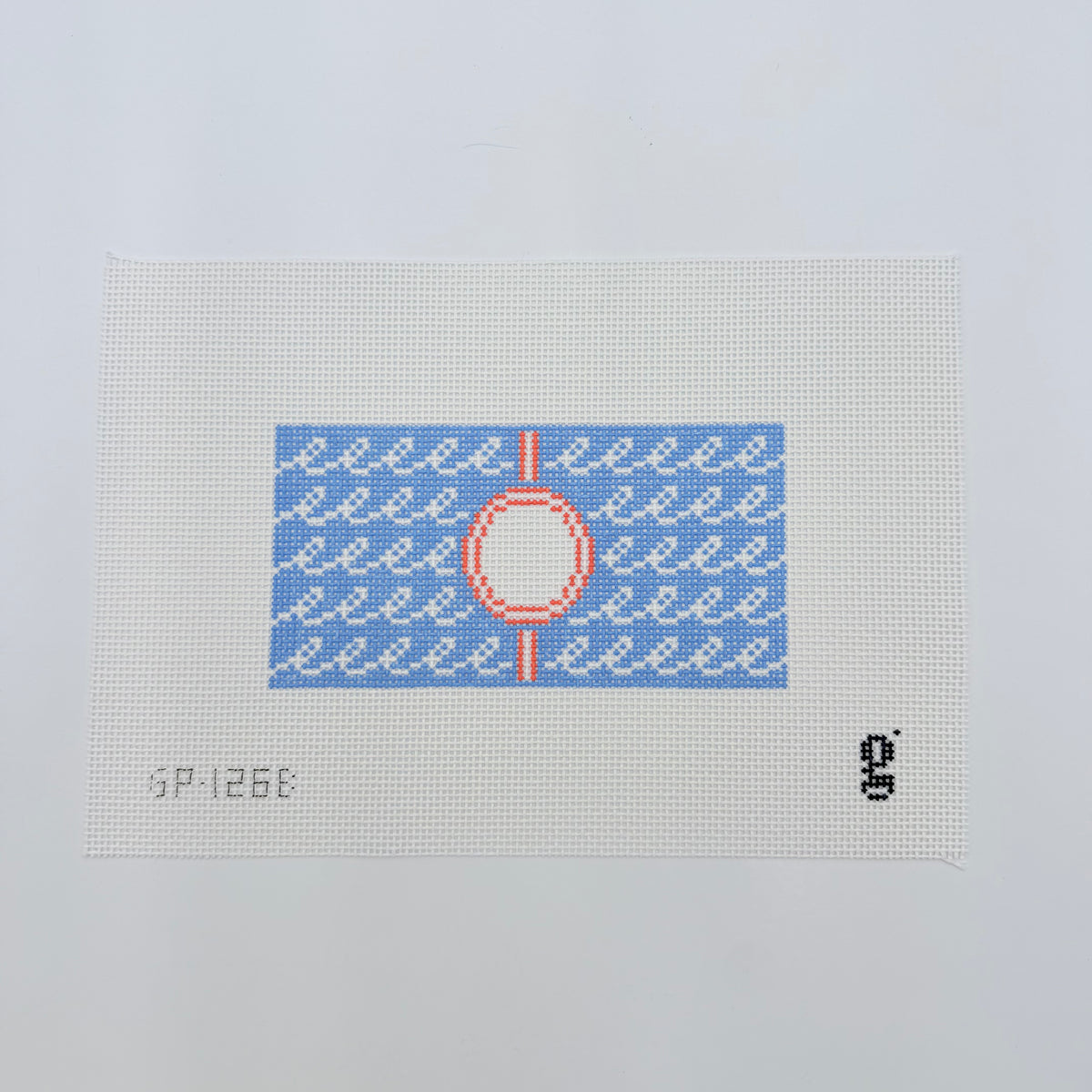 Squiggle Wave Beach Canvas – KC Needlepoint