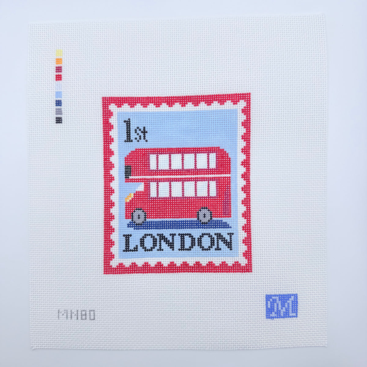 London Bus Canvas – KC Needlepoint