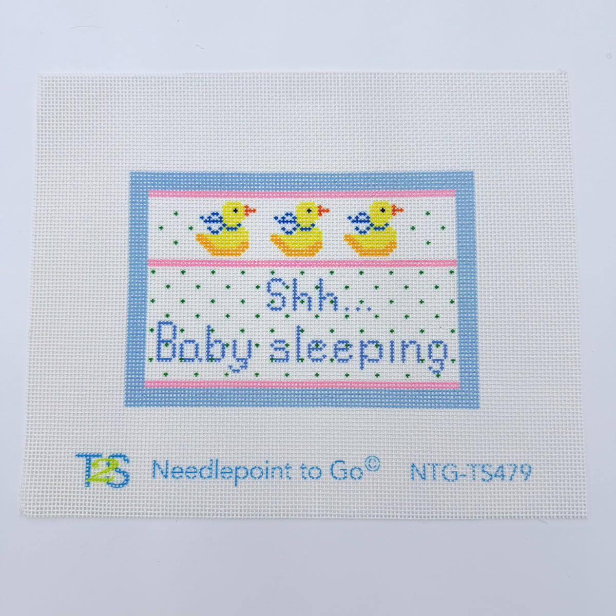 Shh Baby Sleeping Canvas – KC Needlepoint