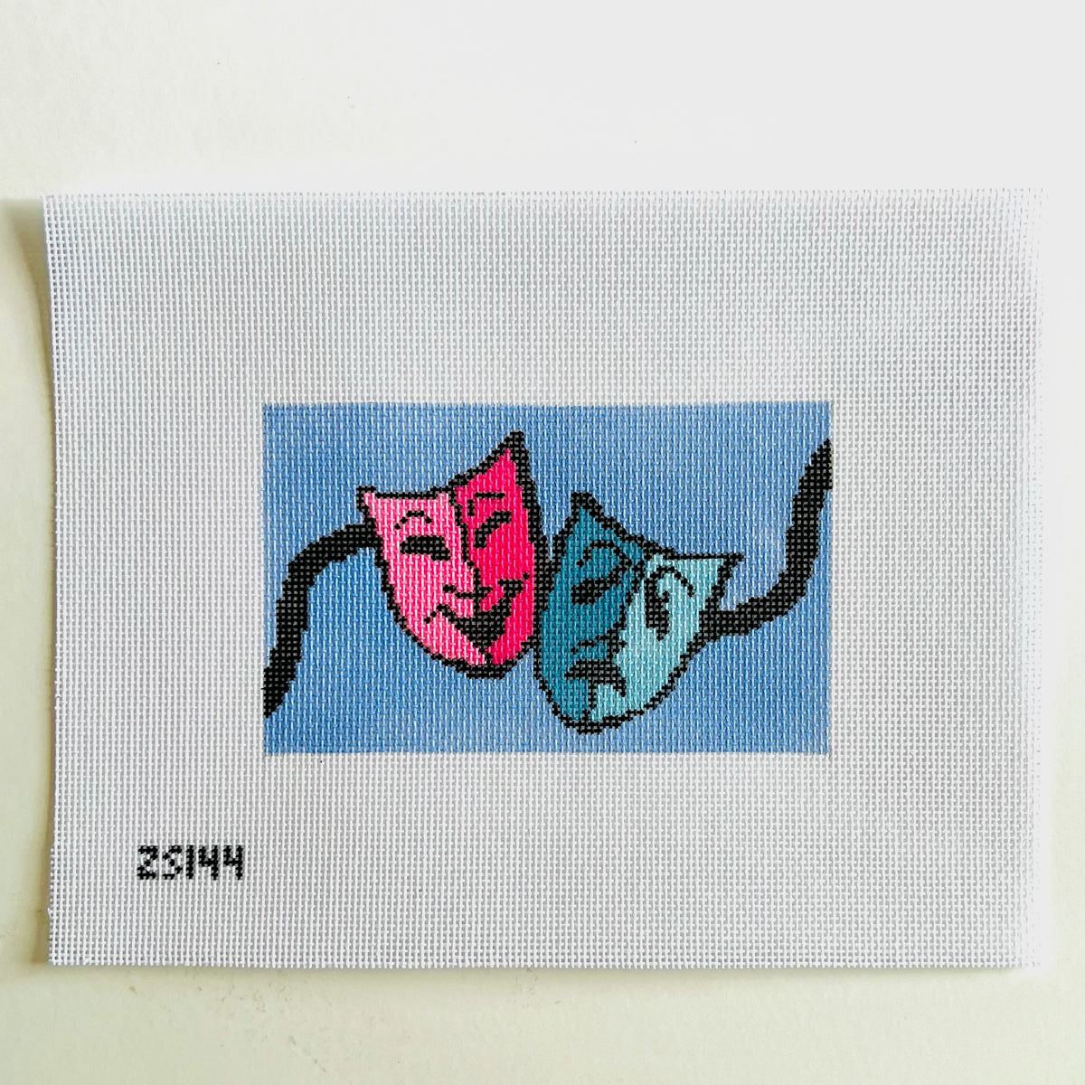 Theater Mask Eyeglass Case Insert – KC Needlepoint