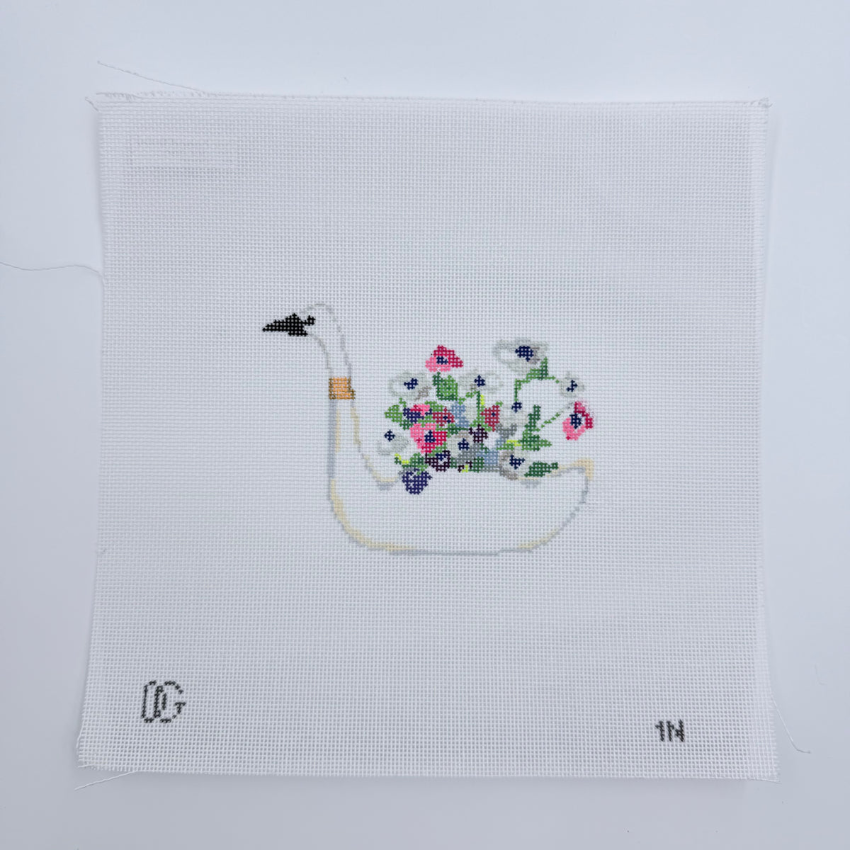 Swan Ornament Canvas – KC Needlepoint