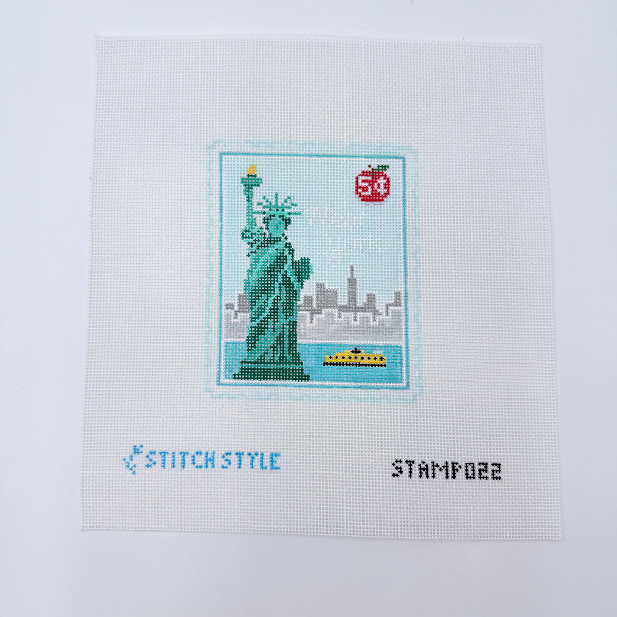 New York Stamp Needlepoint Canvas – KC Needlepoint