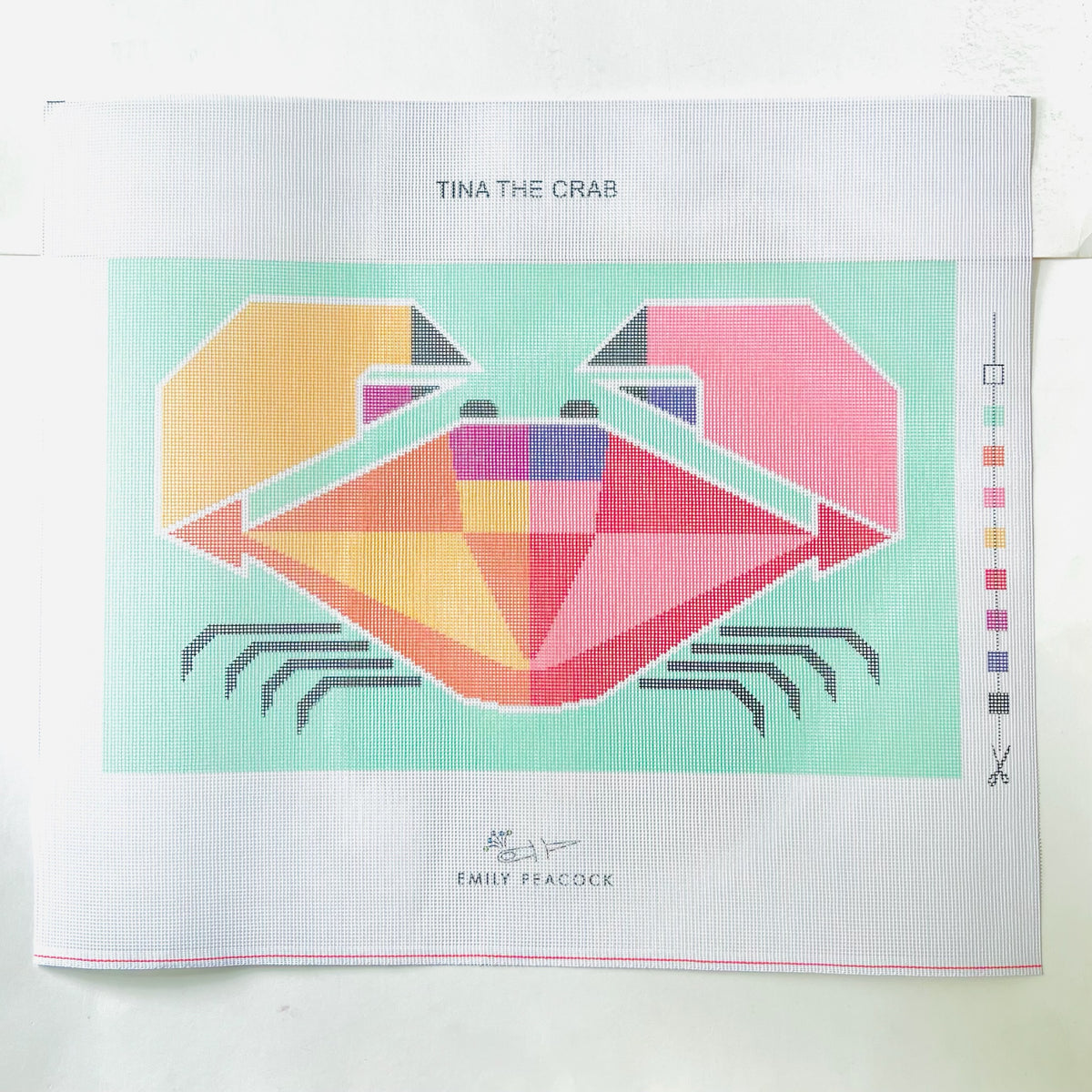 Tina the Crab – KC Needlepoint