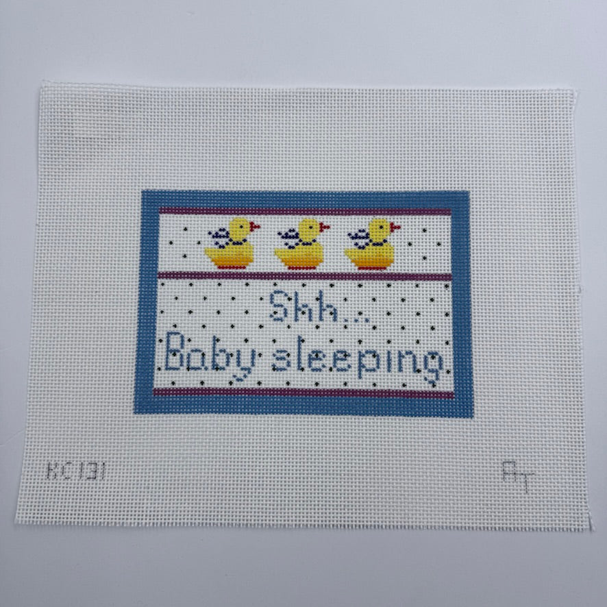 Shh Baby Sleeping Canvas – KC Needlepoint