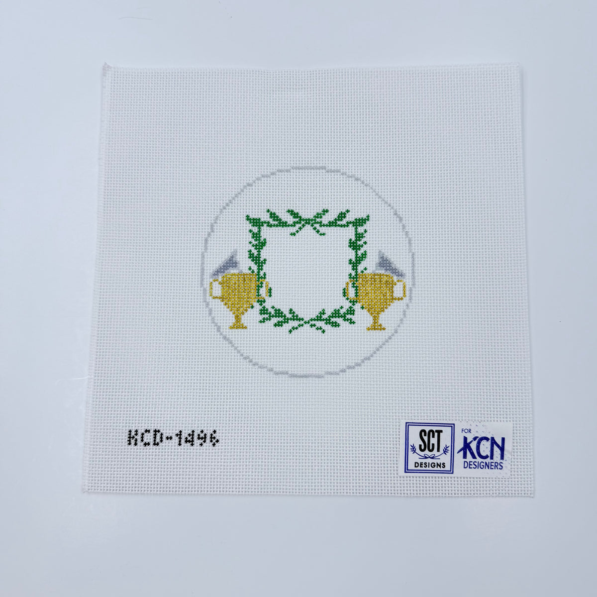 Championship Trophy Crest Canvas – KC Needlepoint