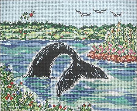Ocean Care Needlepoint Canvas | KC Needlepoint