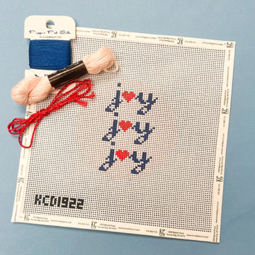 Joy Joy Joy Round Kit – KC Needlepoint