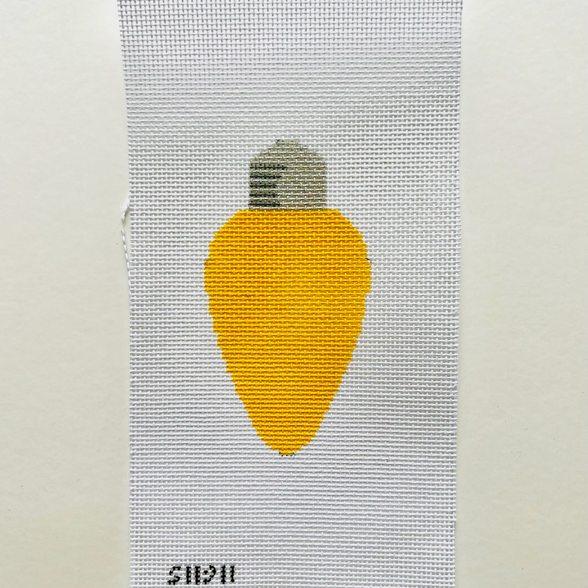 Yellow Light Bulb Canvas – KC Needlepoint