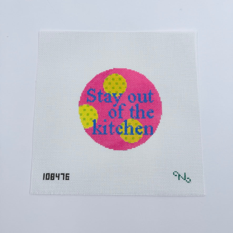 Stay Out of the Kitchen Canvas – KC Needlepoint