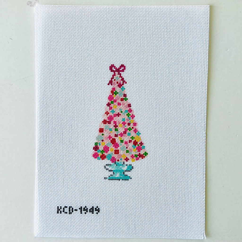 Pink Ornament Canvas | KC Needlepoint