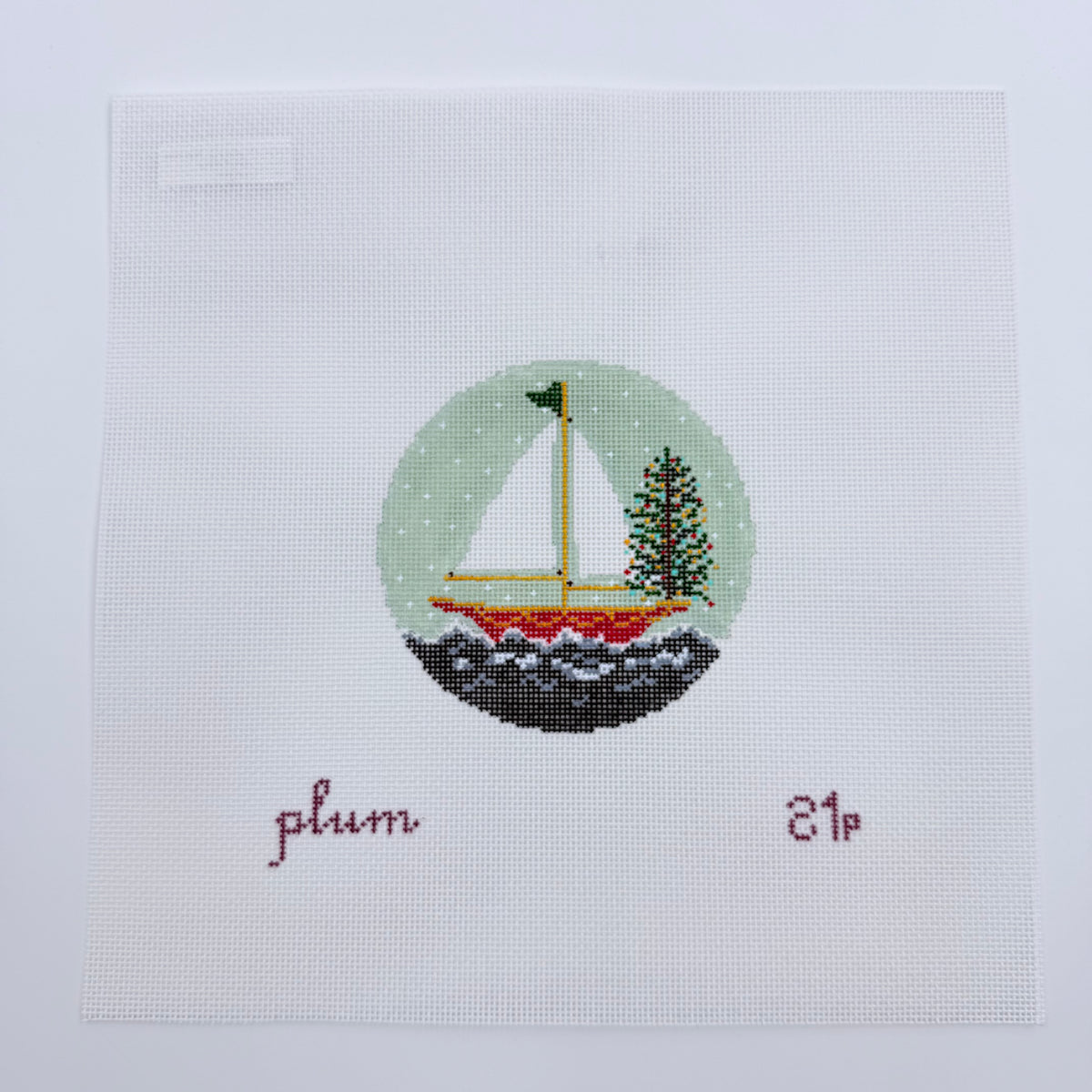 A-Wassailing Round Canvas – KC Needlepoint