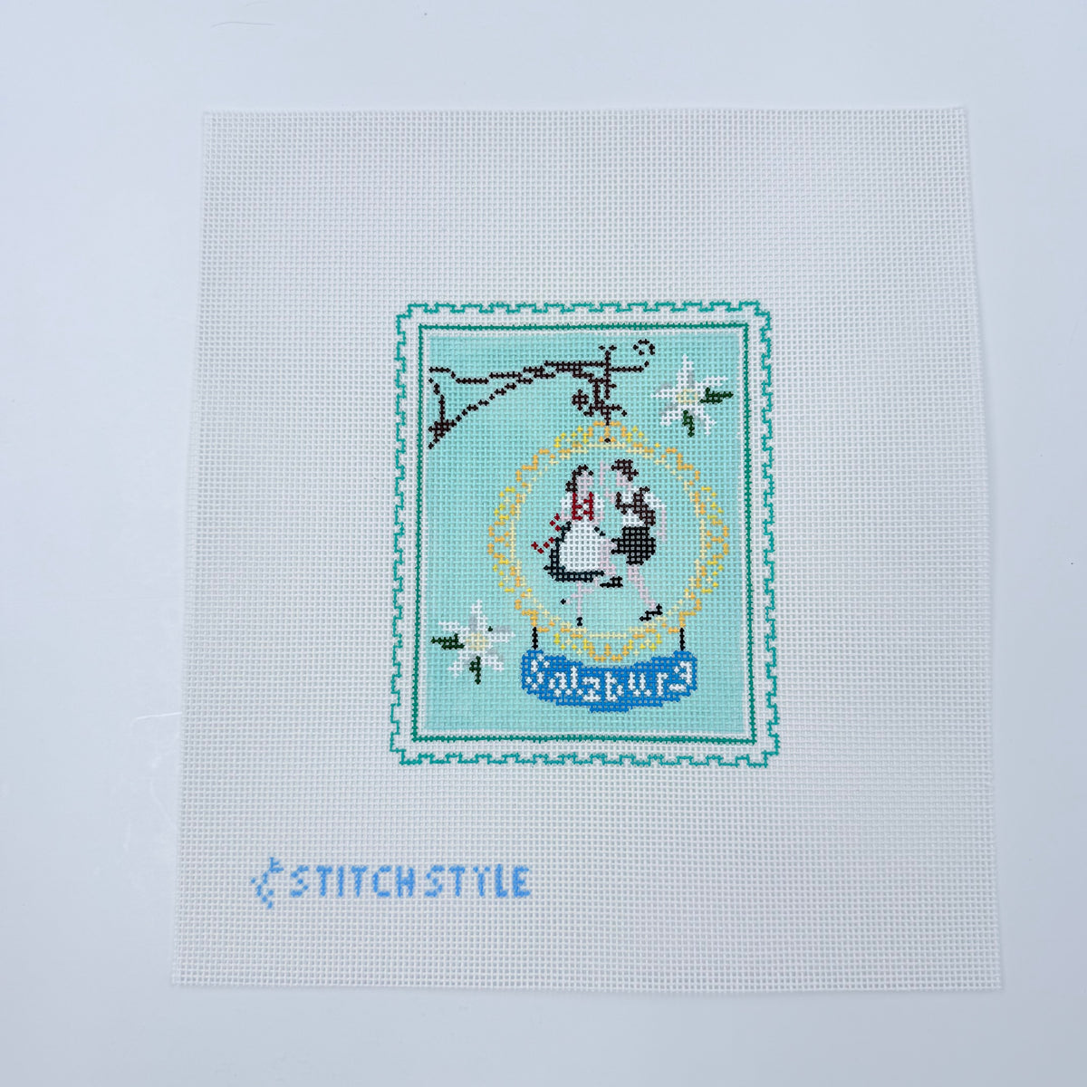 Salzburg Stamp Needlepoint Canvas – KC Needlepoint