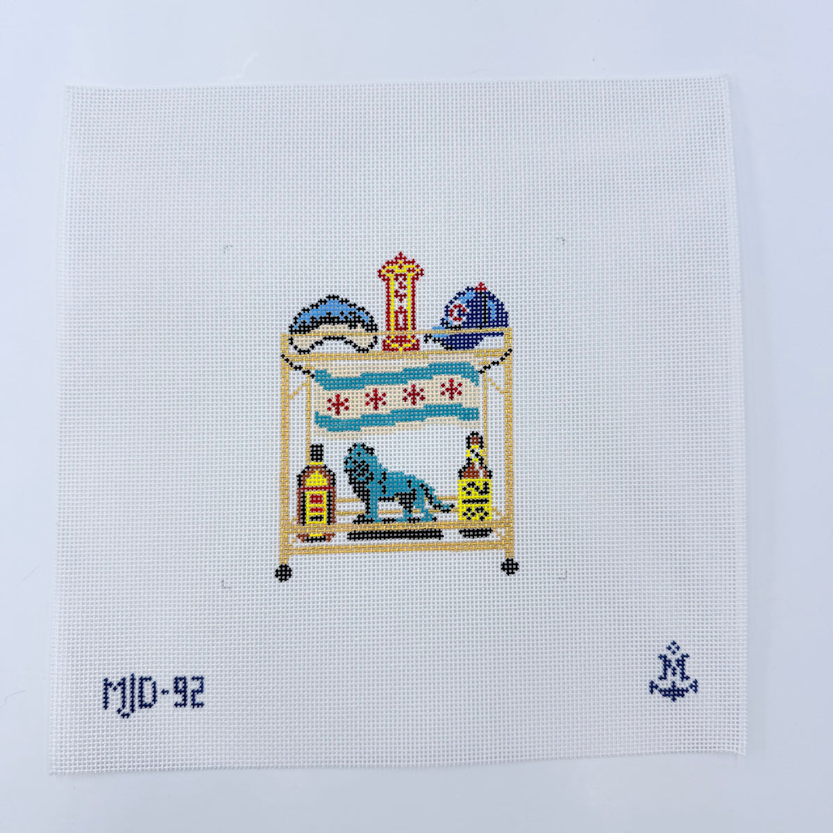 Chicago Bar Cart Canvas – KC Needlepoint