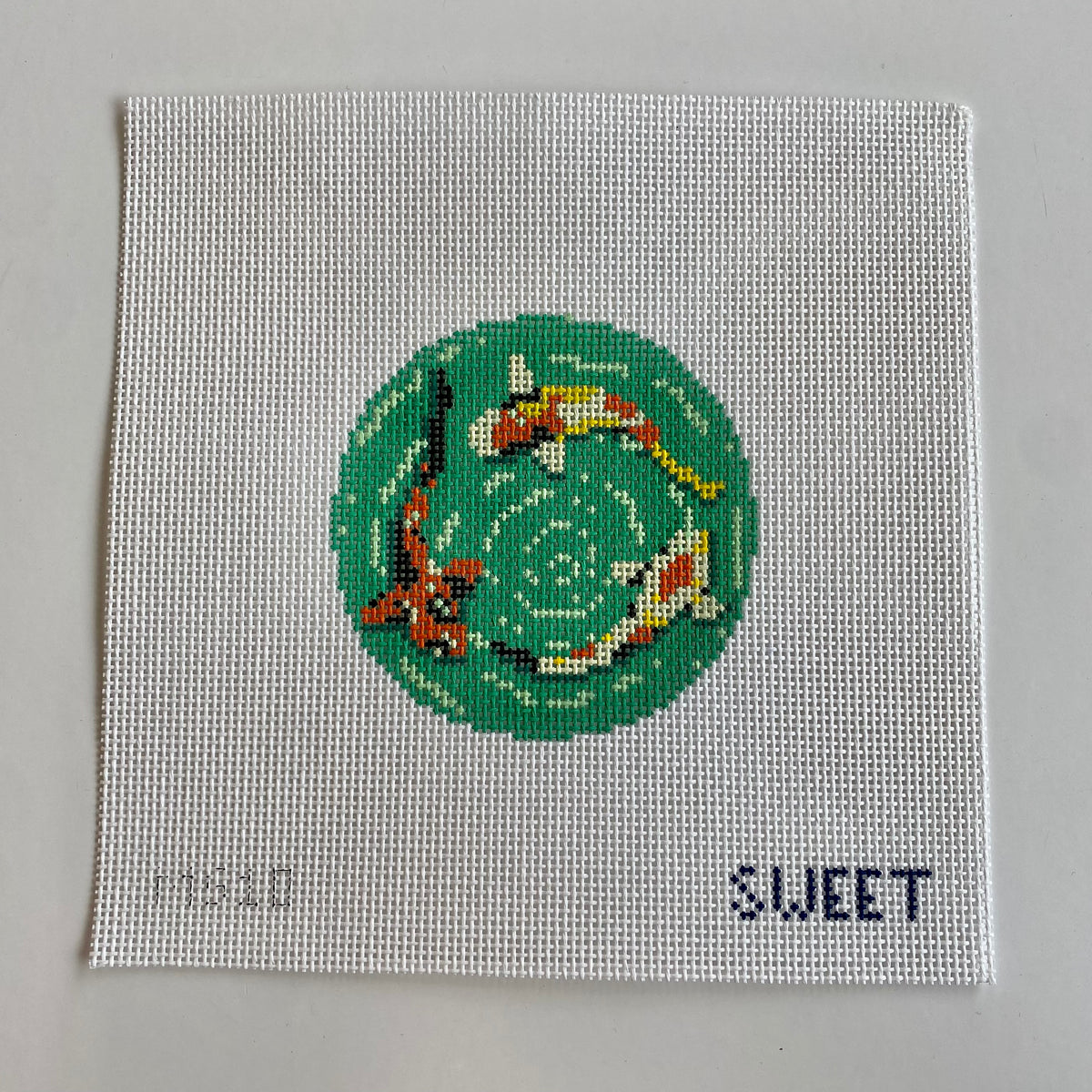 Koi Round Canvas – KC Needlepoint