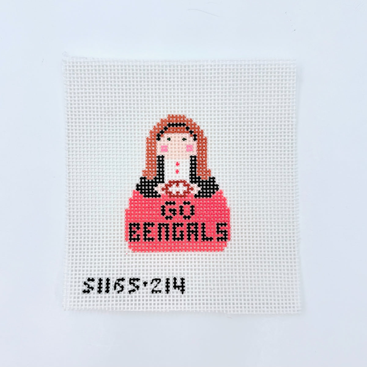 Bengals Angel Canvas – KC Needlepoint