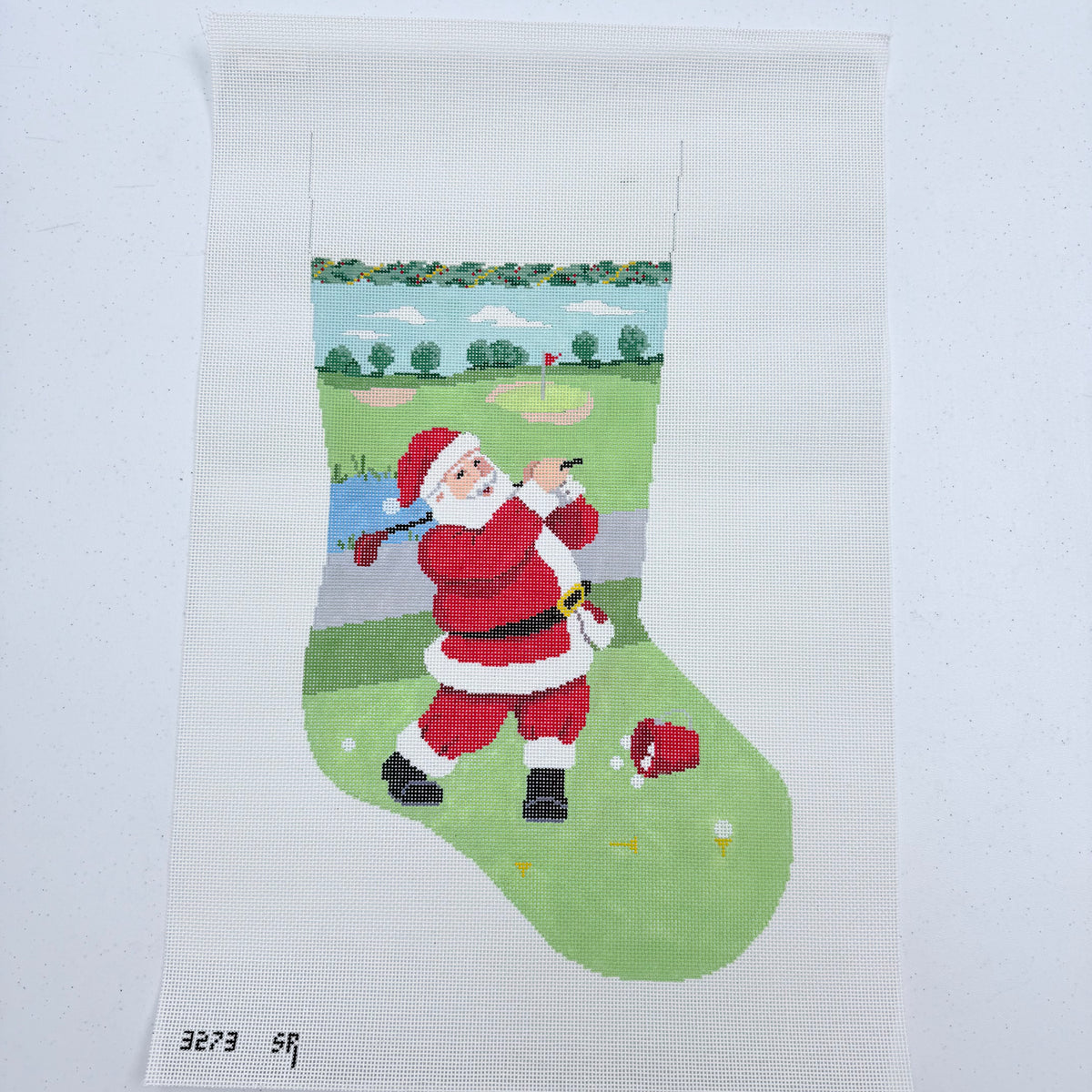 Golf Practice Stocking Canvas – KC Needlepoint