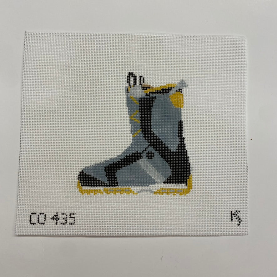 Snowboard Boot Canvas | KC Needlepoint