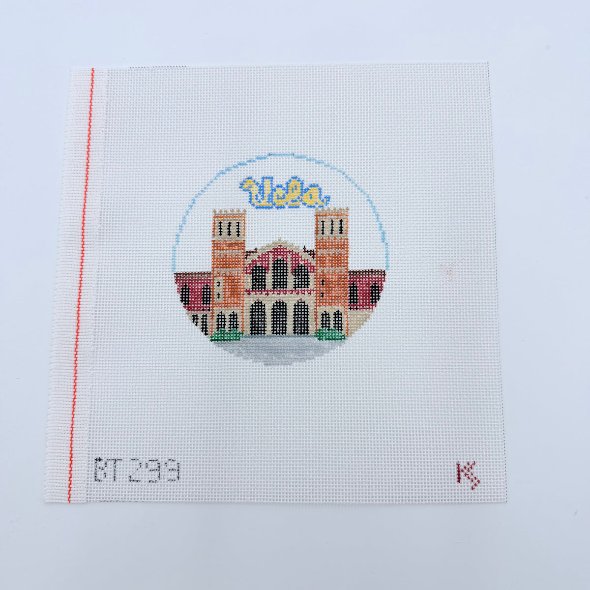 UCLA Round Canvas – KC Needlepoint