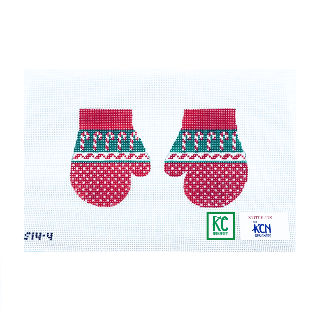 Candy Canes Mittens Canvas – KC Needlepoint