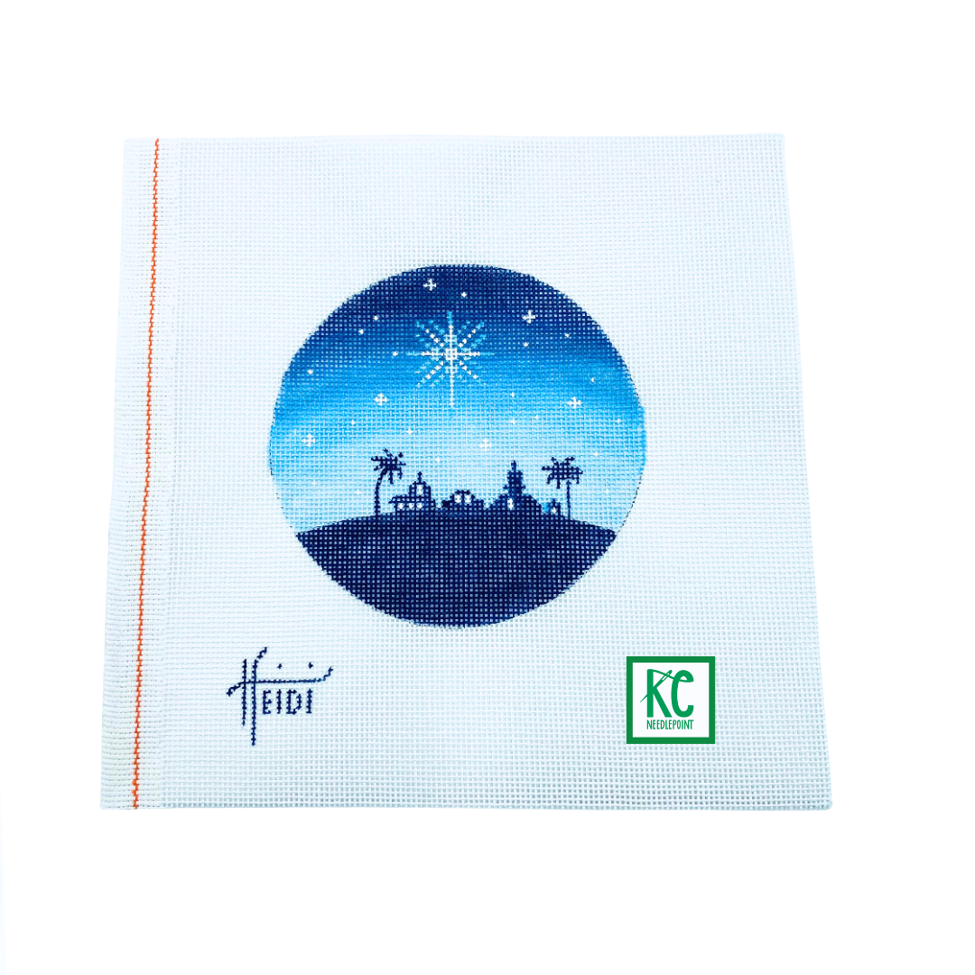 Bethlehem Round Canvas – KC Needlepoint