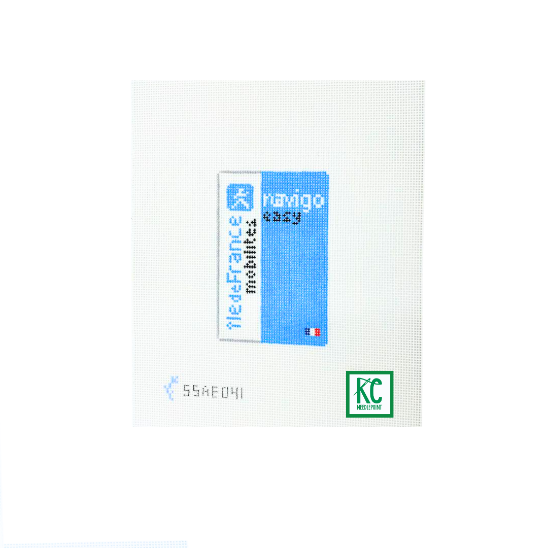 Paris Metro Pass Canvas – KC Needlepoint