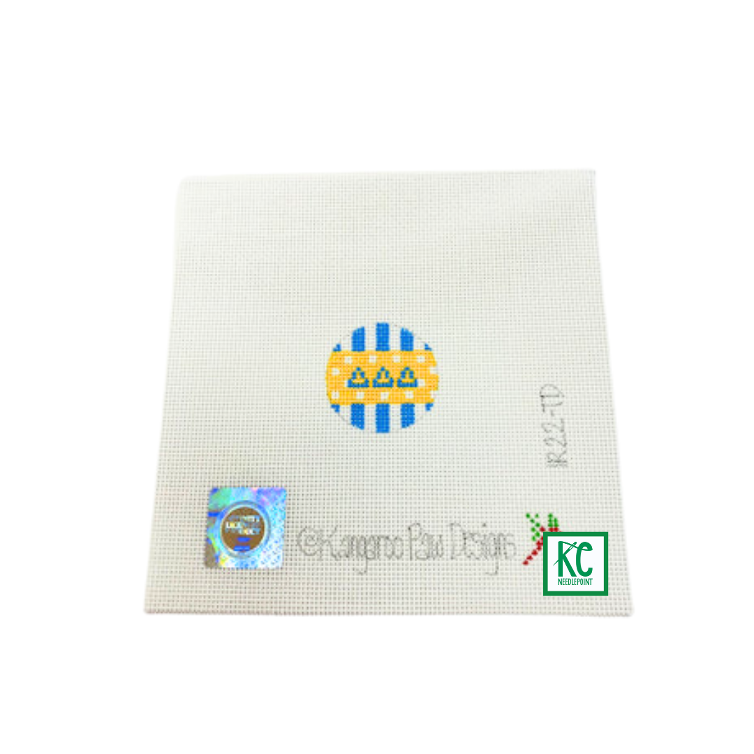 Delta Delta Delta Key Fob Insert Canvas – KC Needlepoint