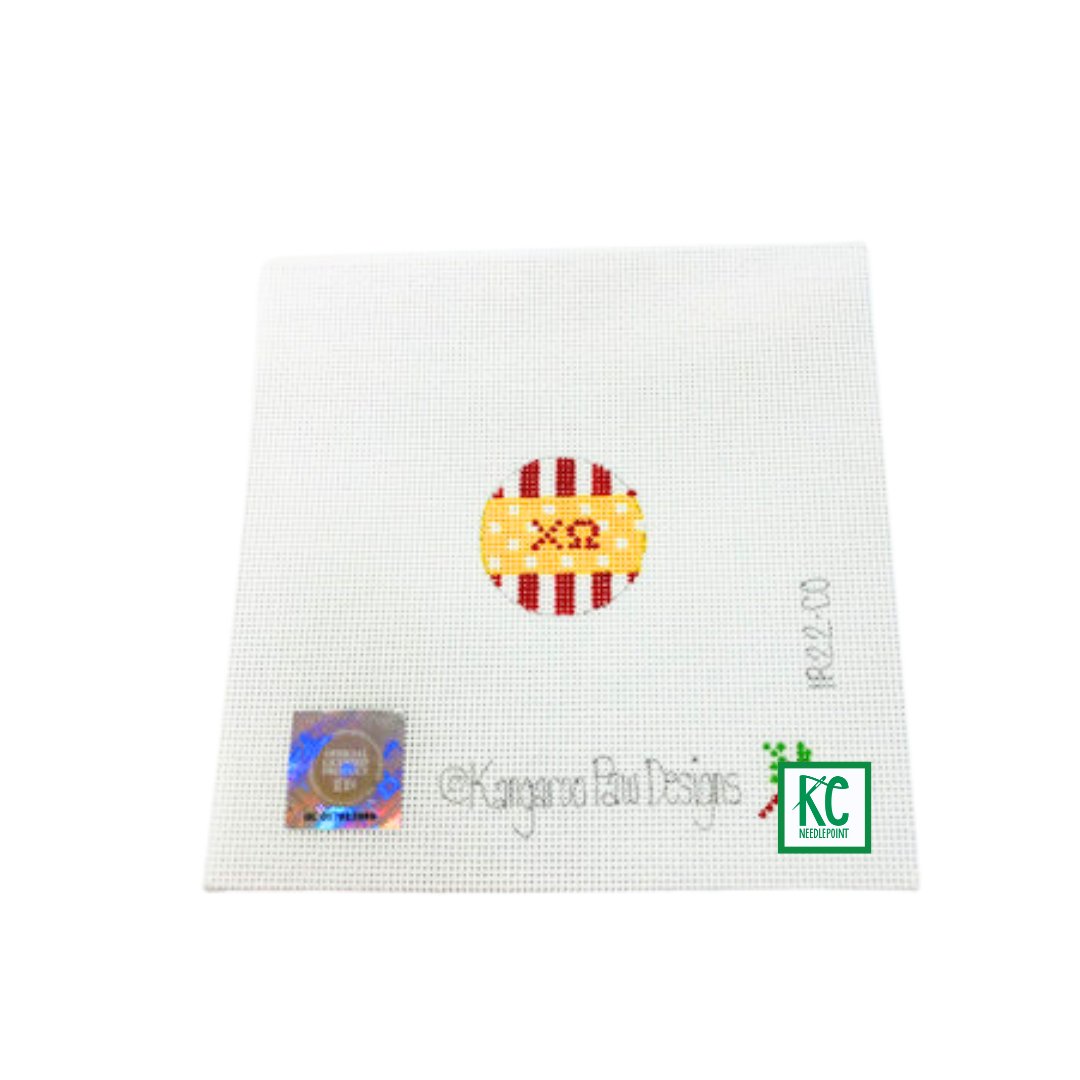 Chi Omega Key Fob Insert Canvas – KC Needlepoint
