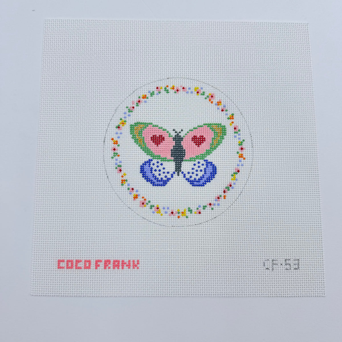 Love Bug Butterfly Canvas – KC Needlepoint