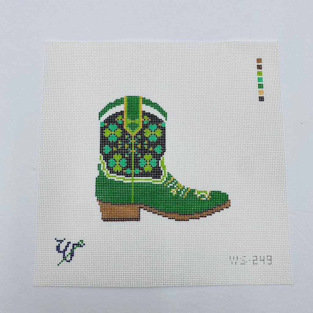 Lucky Cowboy Boot Canvas | KC Needlepoint