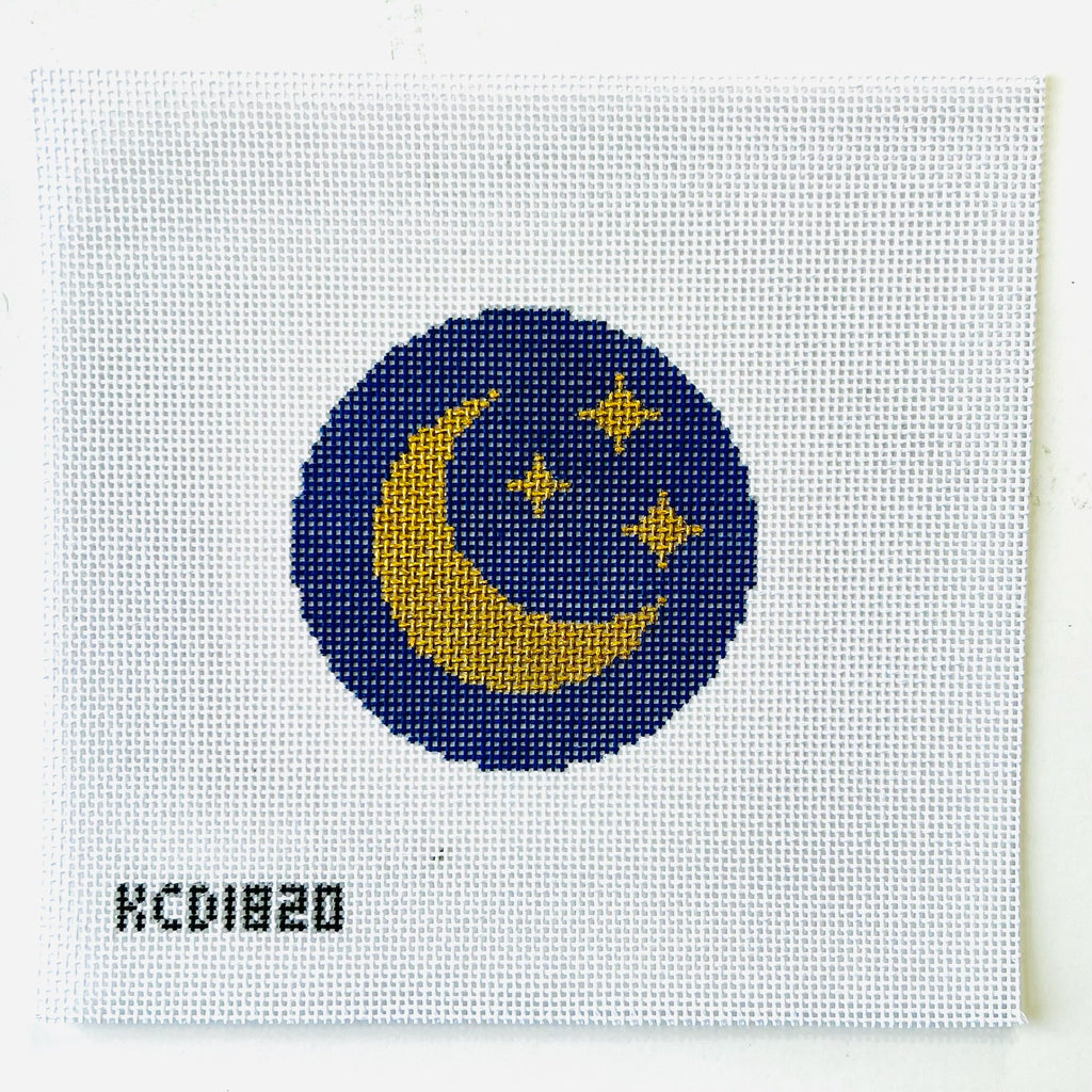 Moon and Stars Canvas | KC Needlepoint
