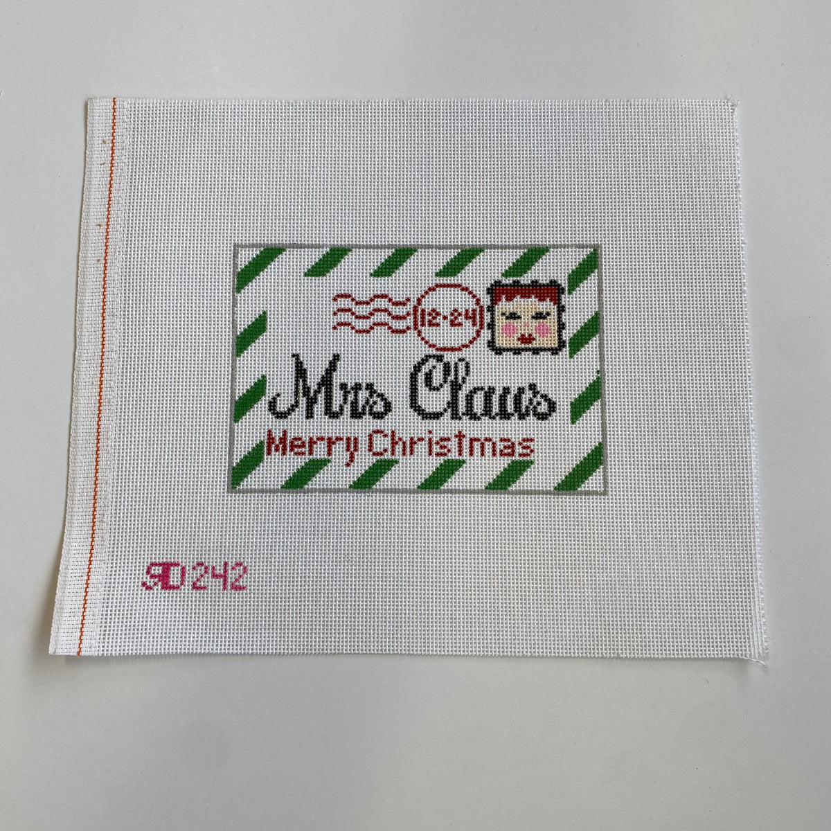 Mrs. Claus Letter Canvas – KC Needlepoint
