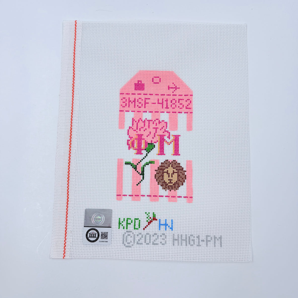 Phi Mu Travel Tag Canvas – KC Needlepoint